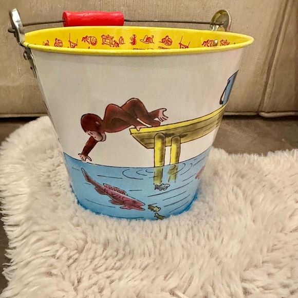 Toys | Vintage Curious George Metal Bucket Pail Schylling 1996 | Poshmark